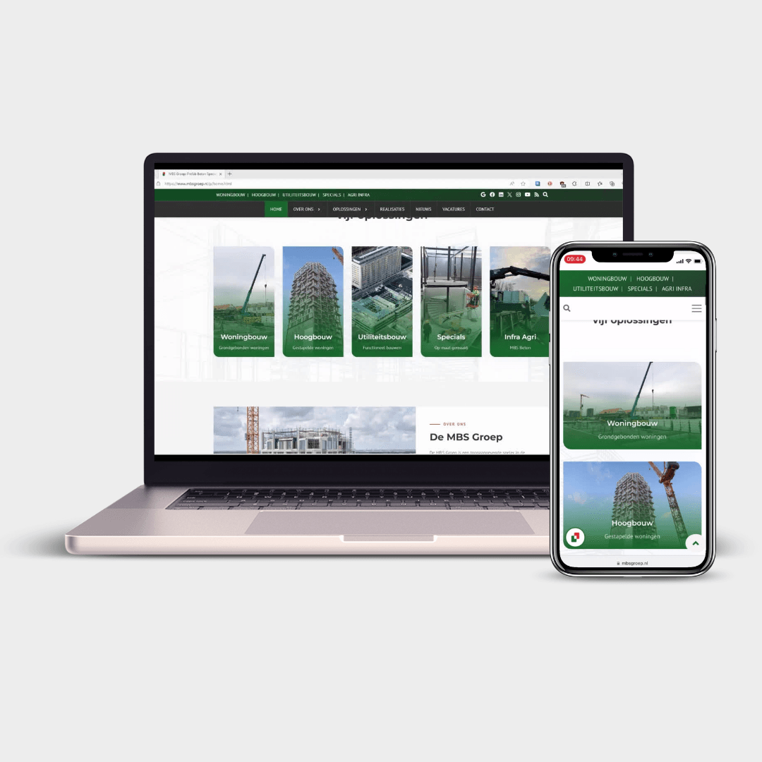 Nieuwe website MBS Groep | MBS